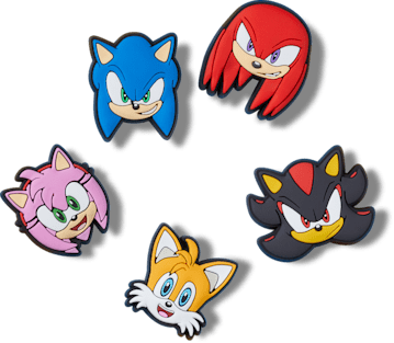 Sonic The Hedge Hog 5 Pack Jibbitz™ charms - Crocs