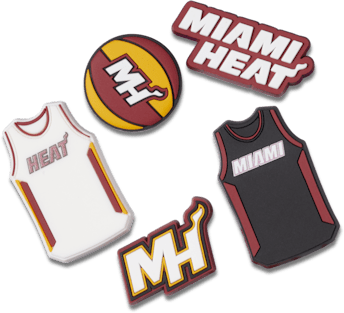 NBA Miami Heat 5 Pack Jibbitz™ charms - Crocs