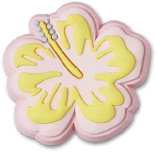 Pink And Yellow Hibiscus Jibbitz™ charms - Crocs