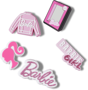 Barbie Pink 5 Pack Jibbitz Shoe Charm - Crocs