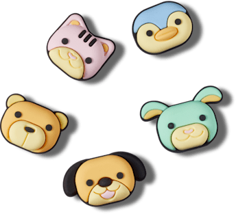 3D Animal Friends 5 Pack Jibbitz™ charms - Crocs