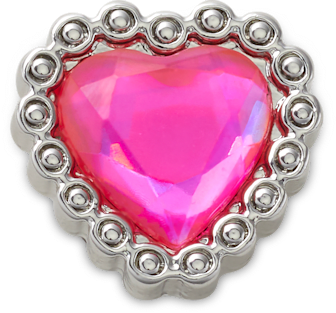 Gorgeous Heart Gem Jibbitz™ charms - Crocs