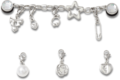 Removable Punk Silver Charm Chain Jibbitz™ charms - Crocs