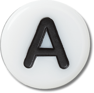 Tiny Friendship Letter A Jibbitz™ charms - Crocs