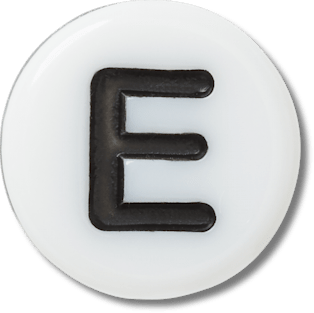 Tiny Friendship Letter E Jibbitz™ charms - Crocs