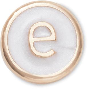 Tiny Pearlized Letter E Jibbitz™ charms - Crocs