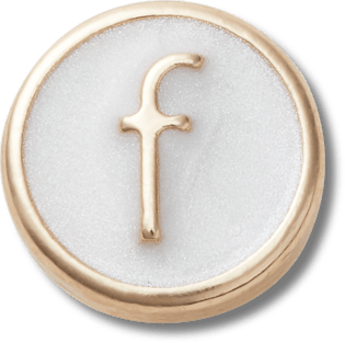 Tiny Pearlized Letter F Jibbitz™ charms - Crocs