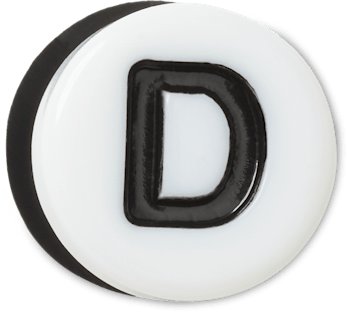Tiny Friendship Letter D Jibbitz™ charms - Crocs