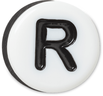 Tiny Friendship Letter R Jibbitz™ charms - Crocs