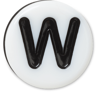Tiny Friendship Letter W Jibbitz™ charms - Crocs