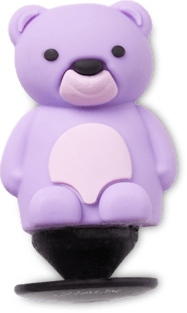 3D Purple Teddy Bear Jibbitz™ charms - Crocs