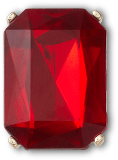 Ruby Square Gem Jibbitz™ charms - Crocs