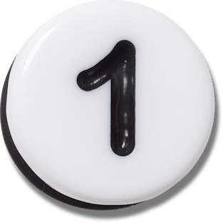 Tiny Friendship Number One Jibbitz™ charms - Crocs