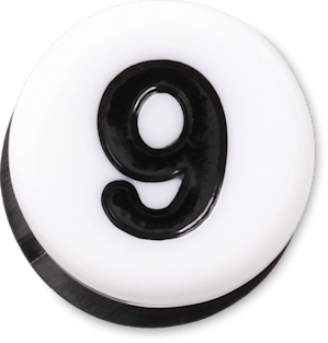 Tiny Friendship Number Nine Jibbitz™ charms - Crocs