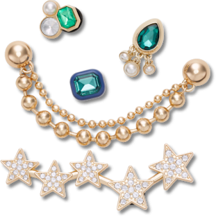 Emerald Gem 5 Pack Jibbitz™ charms - Crocs