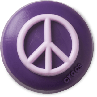 Black and Pink Peace Sign Jibbitz™ charms - Crocs