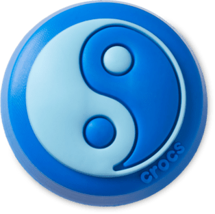 Light and Dark Blue Yin Yang Jibbitz™ charms - Crocs