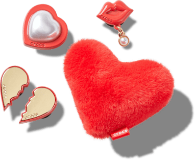 Red Valentines 5 Pack Jibbitz™ charms - Crocs
