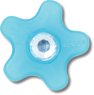 Blue Flower with Gem Jibbitz™ charms - Crocs