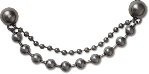 Double Black Gem Chain Jibbitz™ charms - Crocs