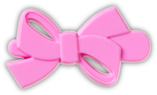 Cutie Pink Bow Jibbitz™ charms - Crocs