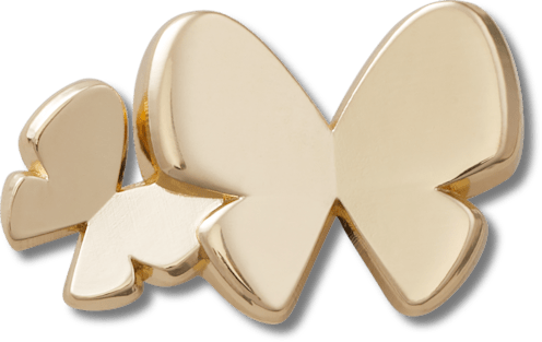 Gold Butterfly Duo Jibbitz™ charms - Crocs