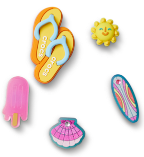 Pool and Beach 5 Pack Jibbitz™ charms - Crocs