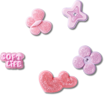 Soft Life 5 Pack Jibbitz™ charms - Crocs