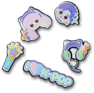 I Heart K Pop 5 Pack Jibbitz™ charms - Crocs