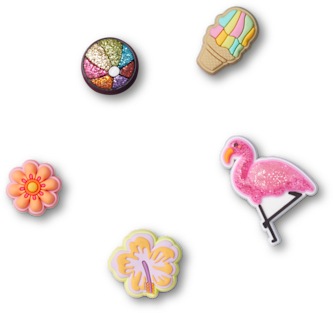 Pastel Beach Mix 5 Pack Jibbitz™ charms - Crocs