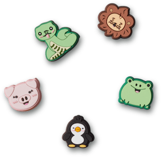 Cartoon Animal Friends 5 Pack Jibbitz™ charms - Crocs