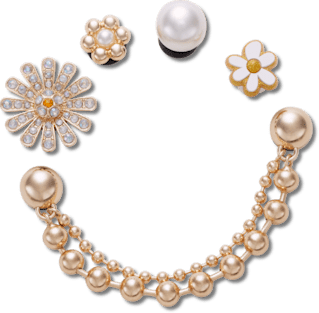 Pretty in Gold 5 Pack Jibbitz™ charms - Crocs