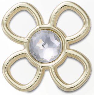 Cutout Gold Flower Jibbitz™ charms - Crocs