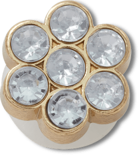 Tiny Silver Gem Flower Jibbitz™ charms - Crocs
