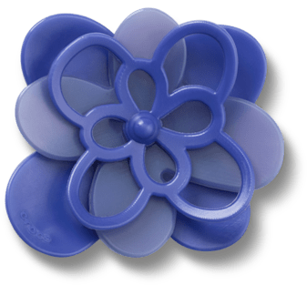 Blooming Dark Blue Flower Jibbitz™ charms - Crocs