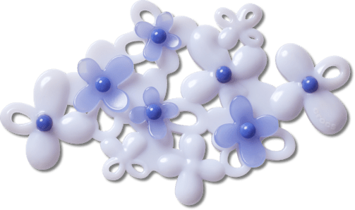 Blooming Blue Florals Jibbitz™ charms - Crocs