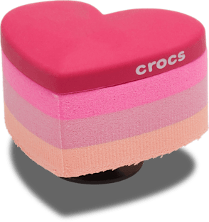 Stacked Pink Heart Jibbitz™ charms - Crocs