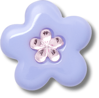 Purple Flower with Pink Gem Jibbitz™ charms - Crocs