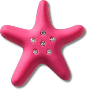 Pink Starfish with Gems Jibbitz™ charms - Crocs