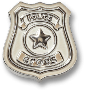 Tiny Police Silver Badge Jibbitz™ charms - Crocs