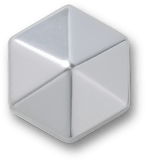 Silver Hexagon Stud Jibbitz™ charms - Crocs