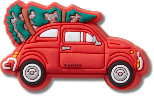 Red Car with Christmas Tree Jibbitz™ charms - Crocs