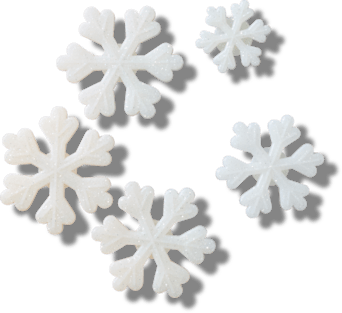Snowflakes 5 Pack Jibbitz™ charms - Crocs