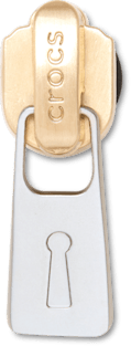 Gold and Silver Zipper Jibbitz™ charms - Crocs