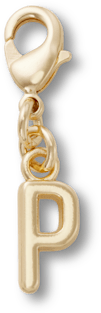 Gold Letter P Charm Jibbitz™ charms - Crocs