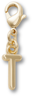 Gold Letter T Charm Jibbitz™ charms - Crocs