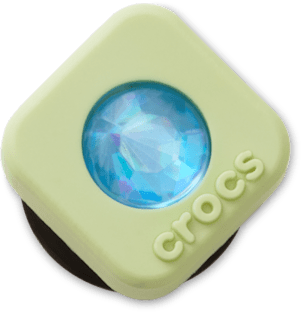Green PVC Square SMT Gem Jibbitz™ charms - Crocs