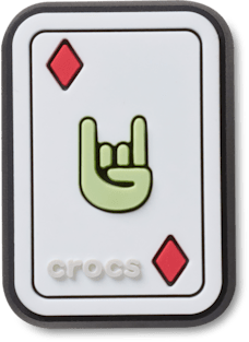 Rock On Diamond Card Jibbitz™ charms - Crocs