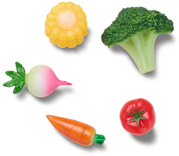 Realistic Veggies 5 Pack Jibbitz™ charms - Crocs