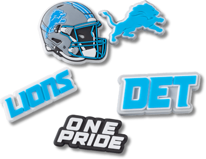 NFL Detroit Lions 5 Pack Jibbitz Shoe Charm - Crocs